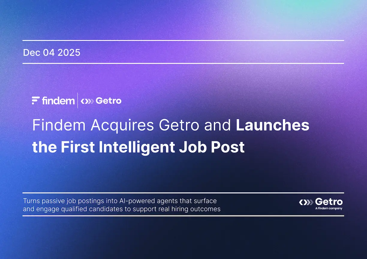 Findem Acquires Getro and Launches the First Intelligent Job Post | Findem